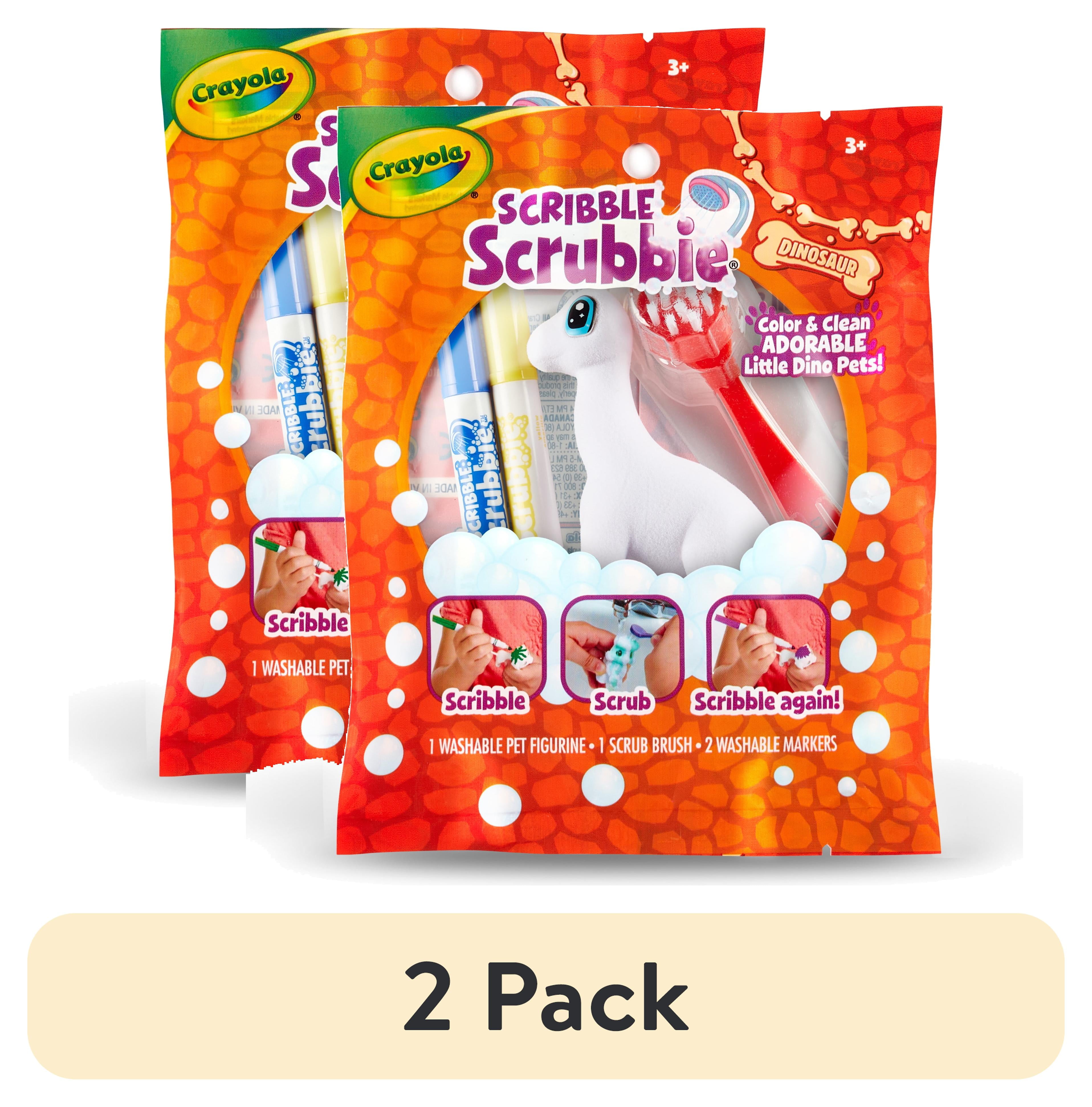 (2 pack) Crayola Scribble Scrubbie Dino, 1 Ct, Easter Basket Stuffers ...