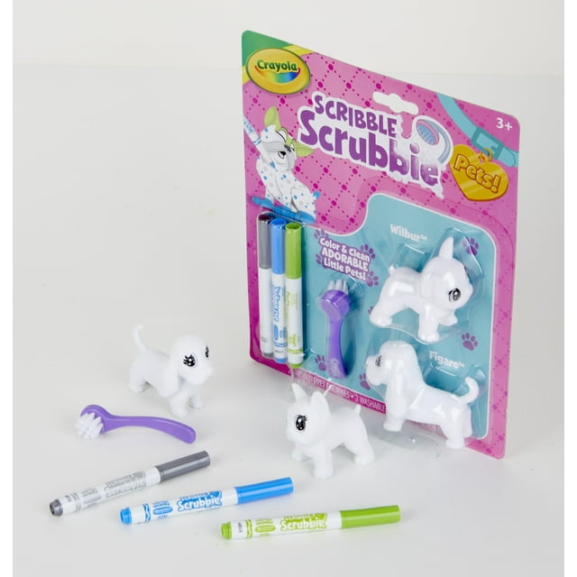 Crayola Scribble Scrubbie Dog Pack Kids Playset Ages 3+ - Walmart.com