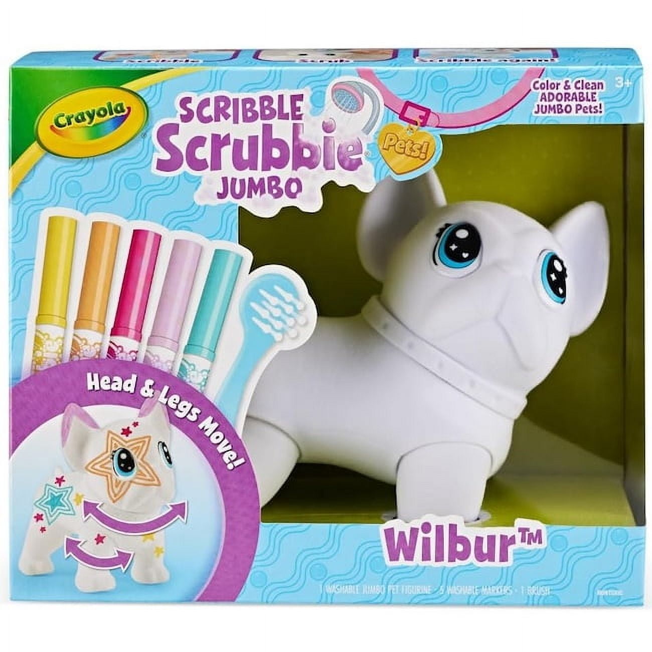 Crayola Scribble Scrubbie Jumbo Pet - Big Wilbur - Walmart.com