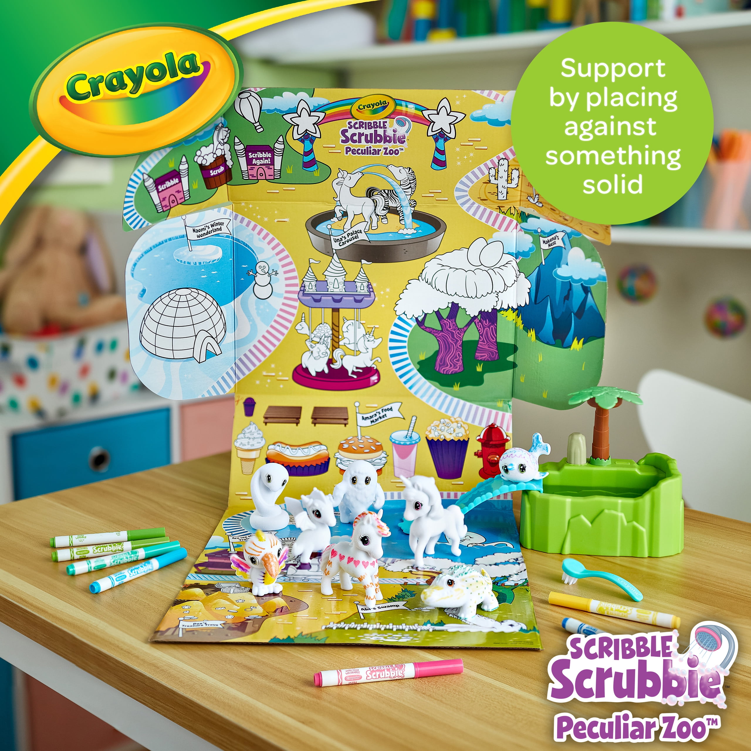 Mess-Free Crayola Scribble Scrubbie Zoo Playset for Nepal | Ubuy