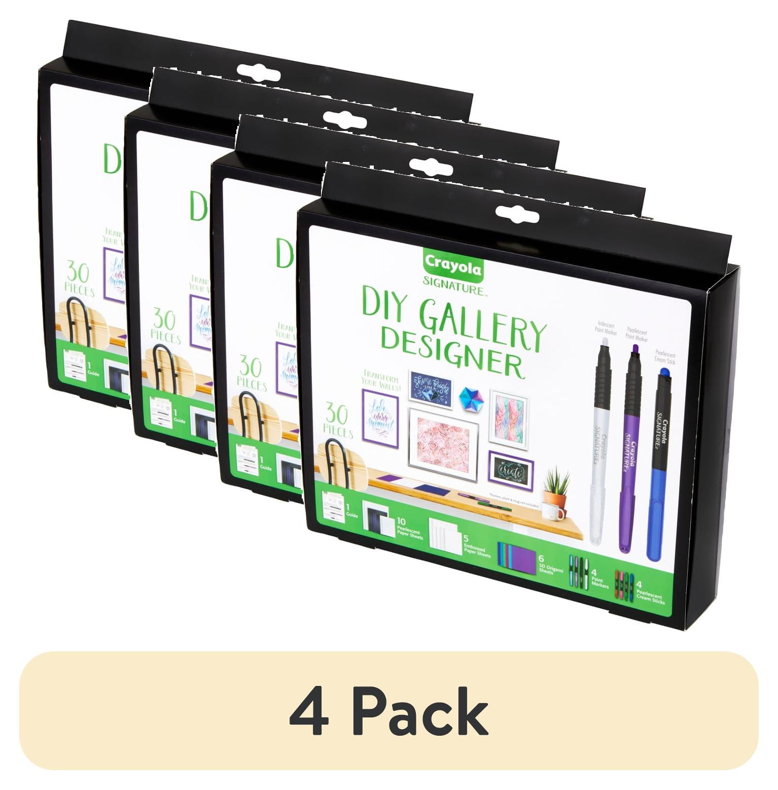 (4 pack) Crayola Signature DIY Gallery Designer Art Set, 30 Pcs, Arts ...