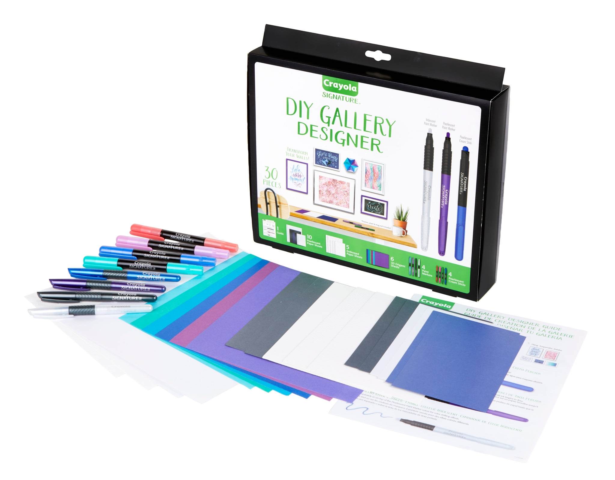 Crayola Signature DIY Gallery Designer Art Set, 30 Pcs, Arts & Crafts ...