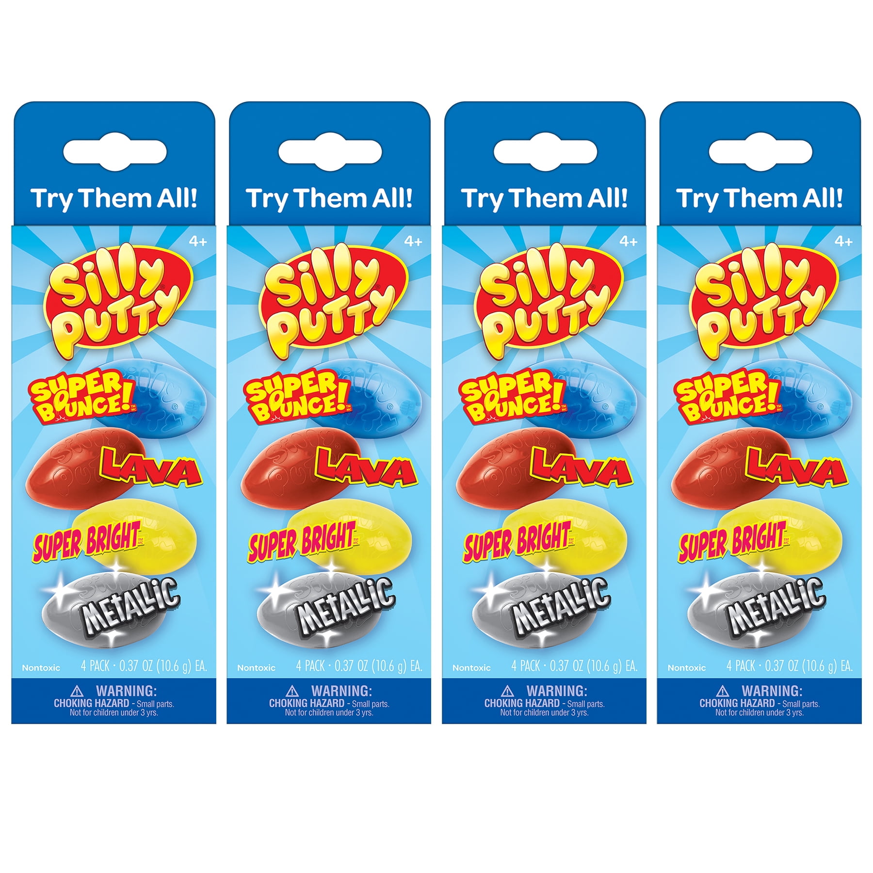 Crayola Silly Putty Variety Pack, 4 Per Pack, 4 Packs - Walmart.com