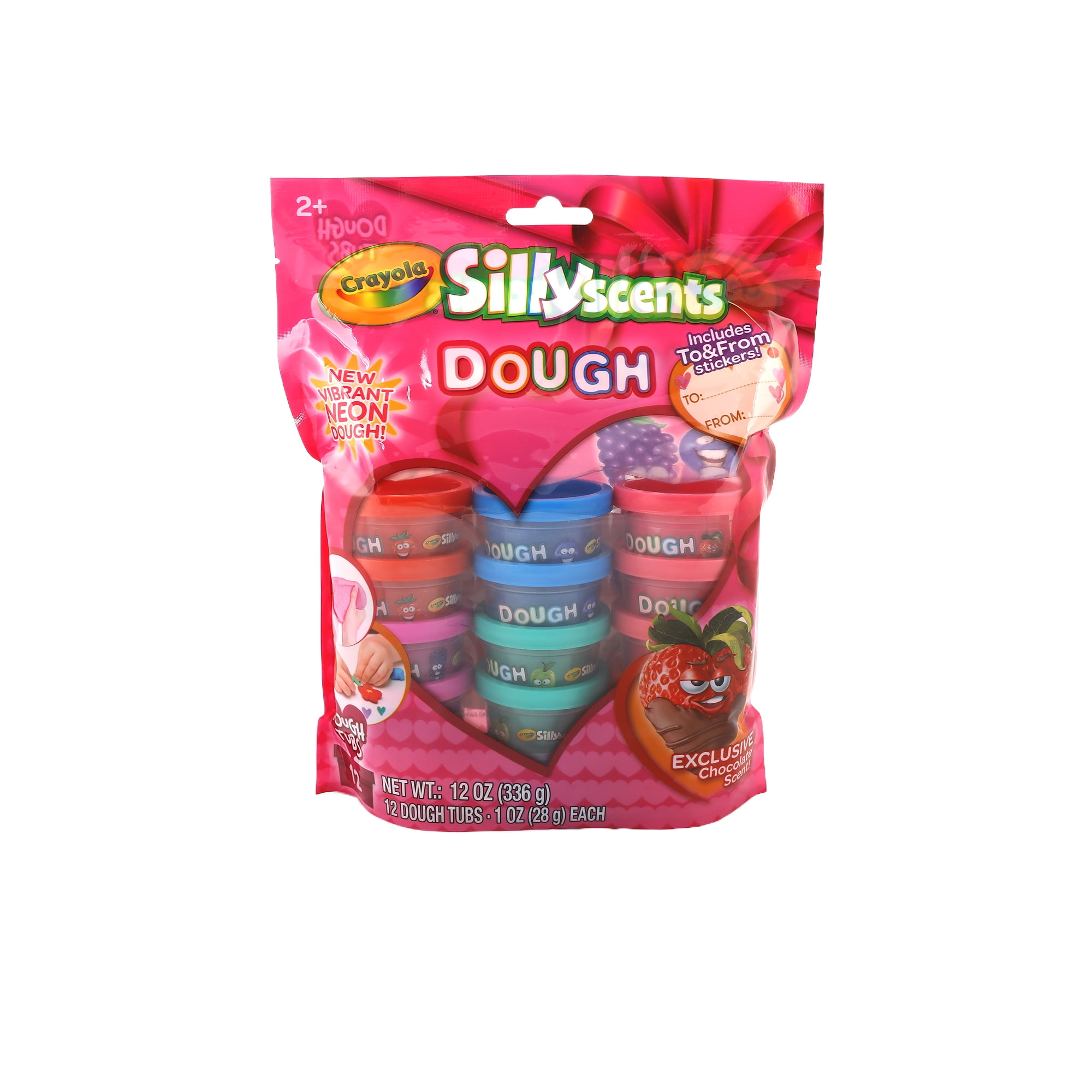 Crayola Silly Scents Dough, Assorted Colors, 12pk, 1oz Tubs - Walmart.com