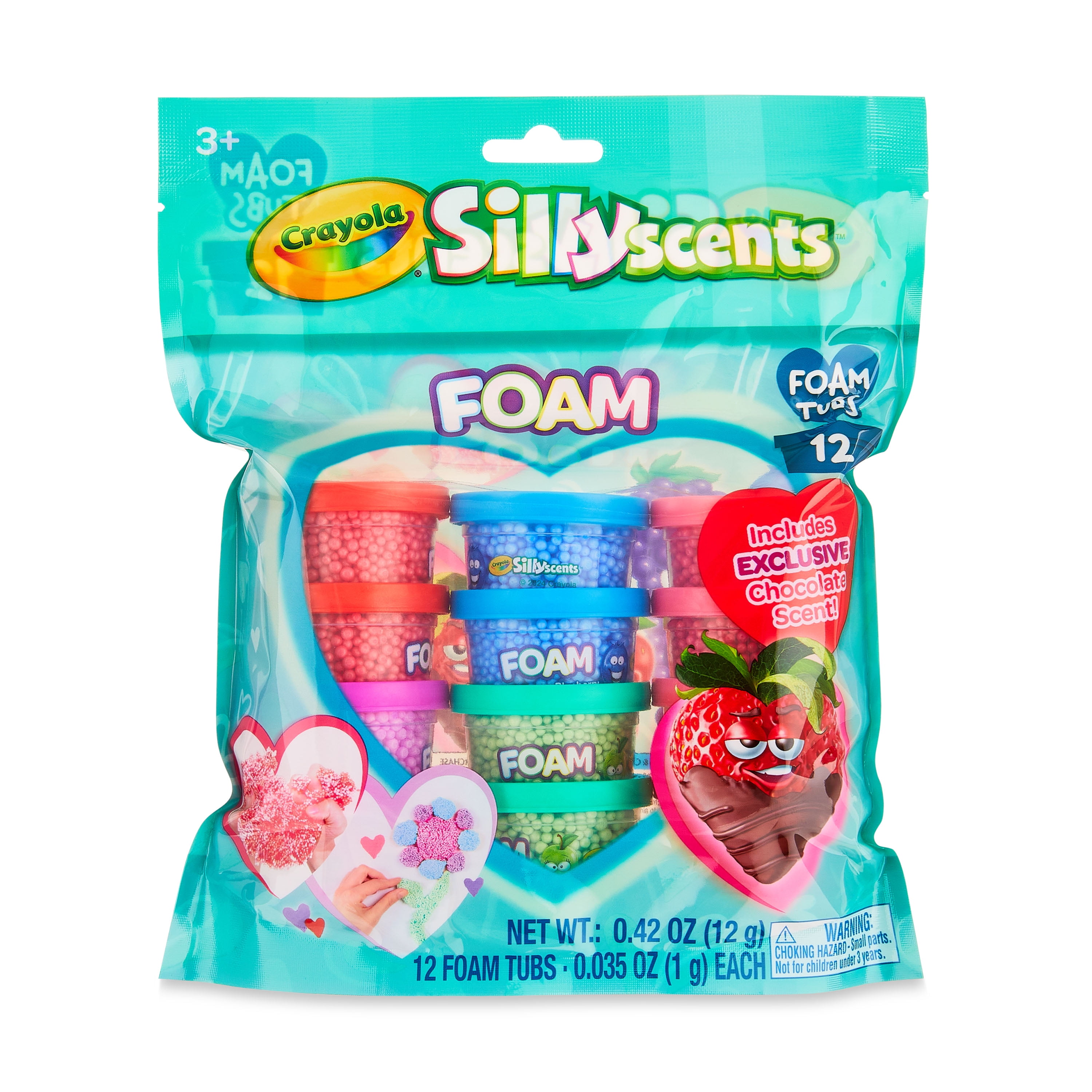 Crayola Silly Scents Foam 12pk 1oz Tubs Assorted Colors and Scents ...