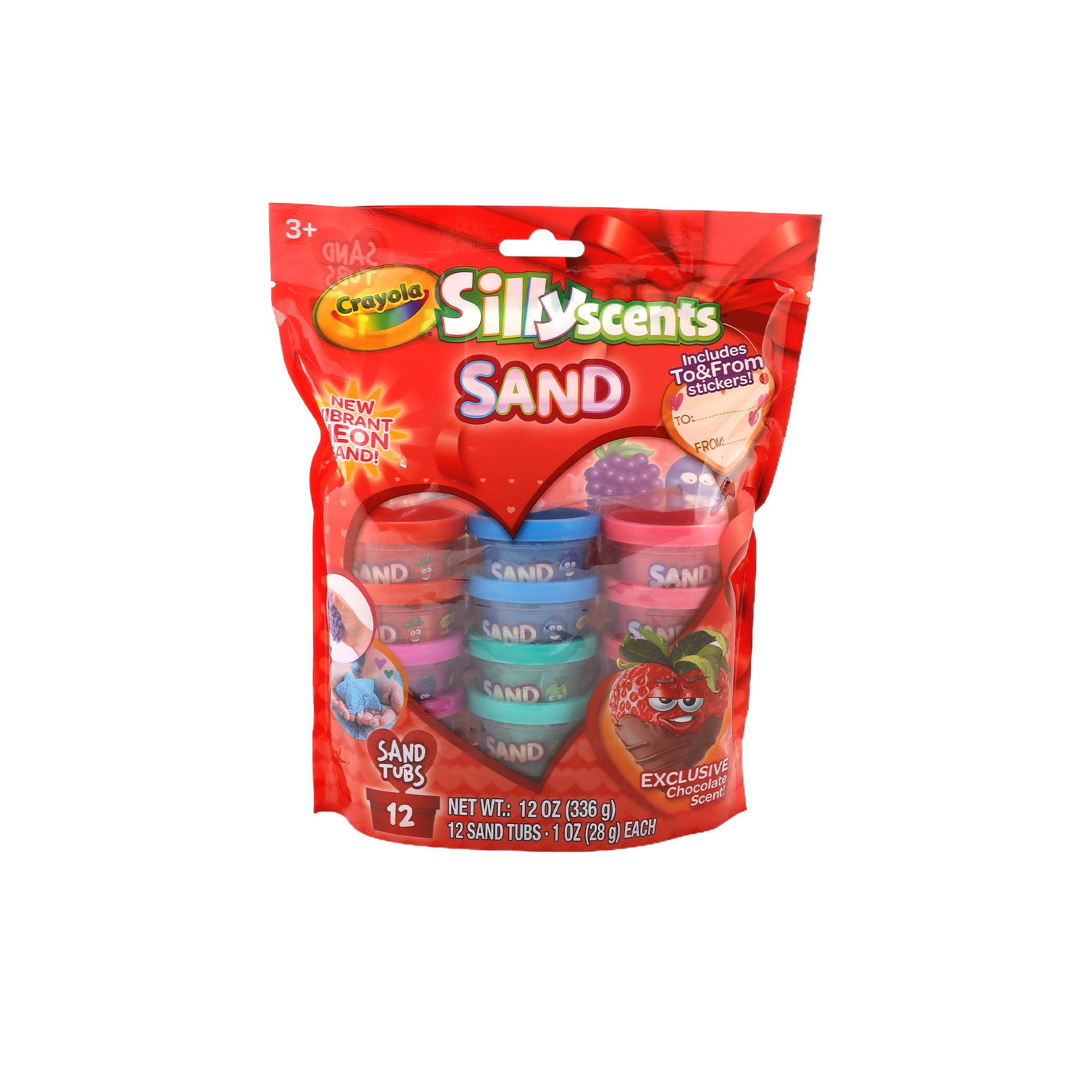 Crayola Silly Scents Sand, Assorted Colors, 12pk, 1oz Tubs - Walmart.com