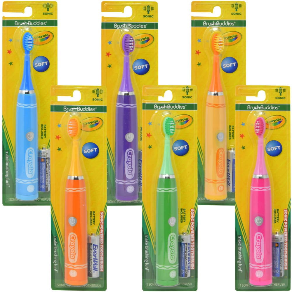 Crayola Sonic Powered Toothbrush- 2 PC, RANDOMLY - Walmart.com
