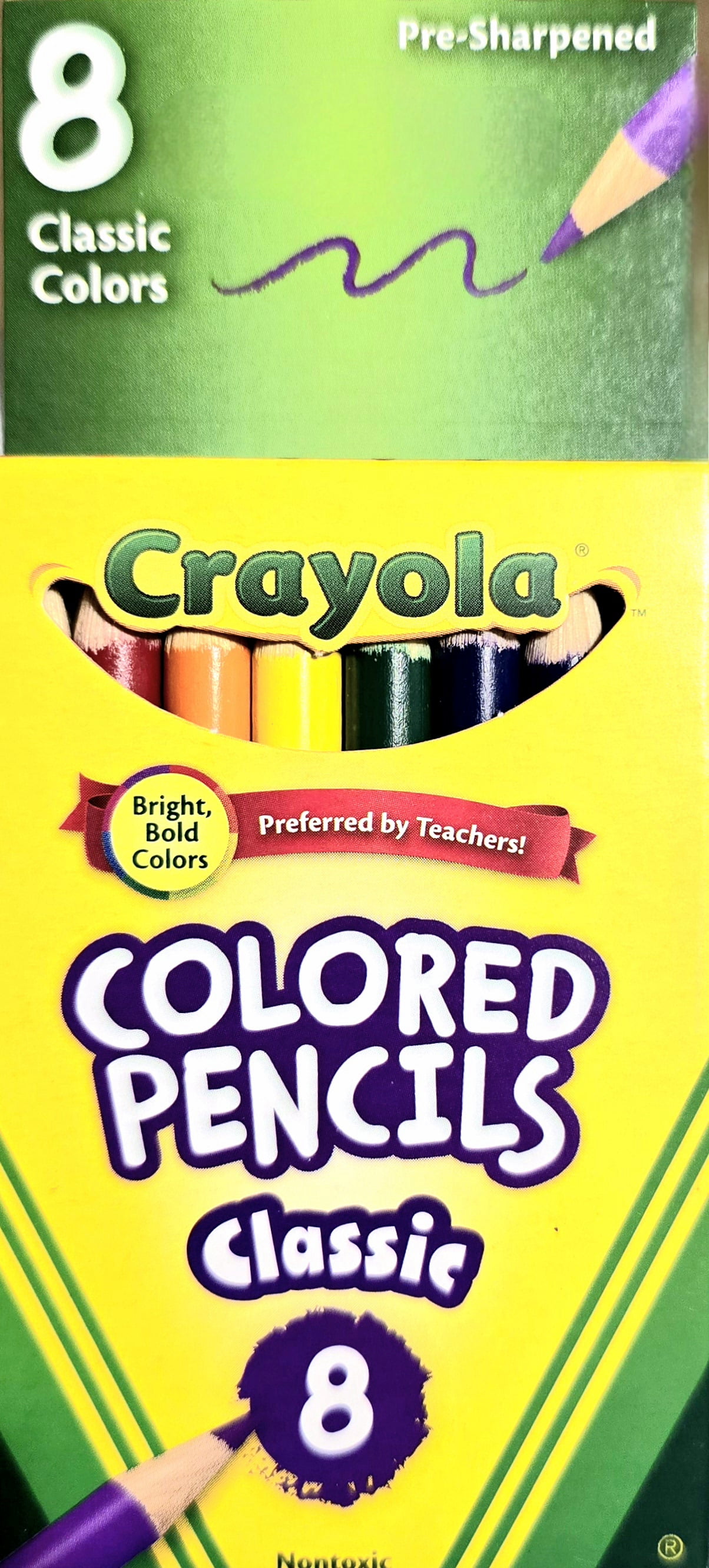Crayola Specialty Color Pencils - 8 Pack Pre-Sharpened Traditional ...