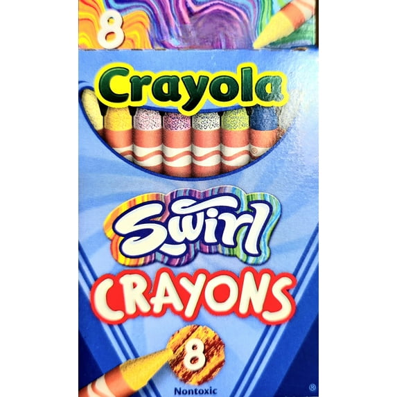 Crayola Specialty Crayons - 8 Pack - "Swirl Crayons" - Limited Edition ...