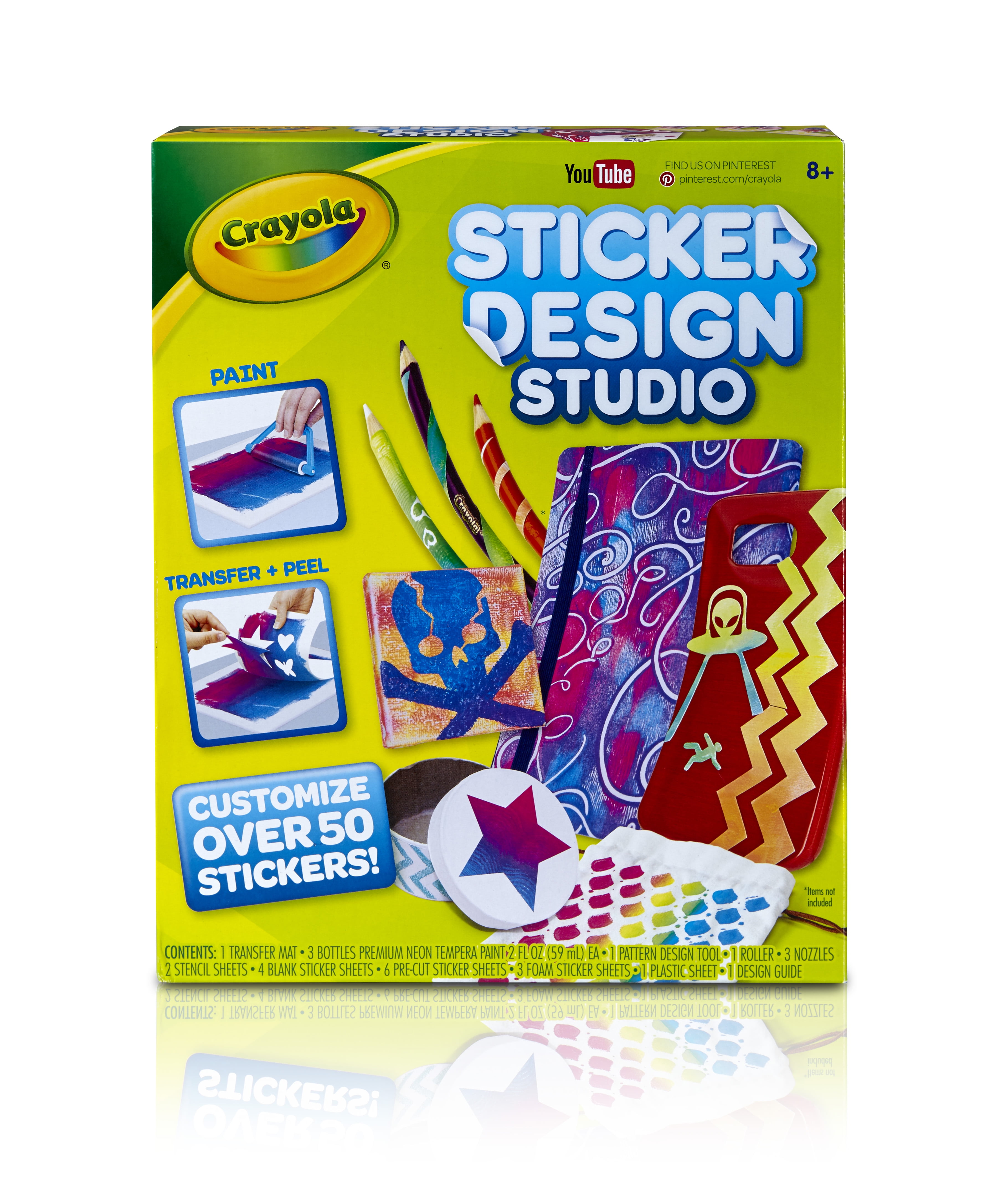 Crayola Sticker Design Studio, Paint & Print Art Activity with ...