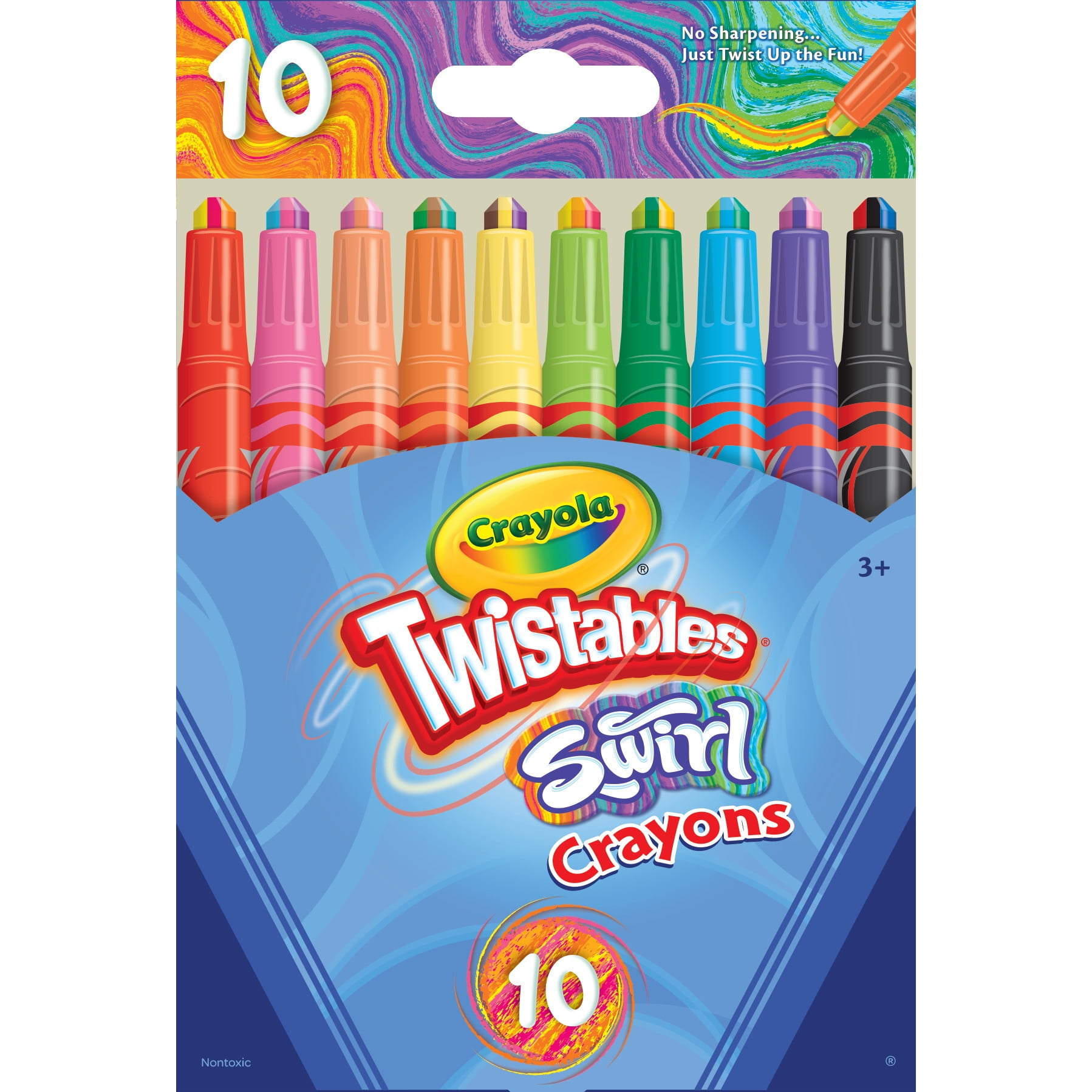Crayola Swirl Mini Twistables Crayons 10 Ct, Multicolor Crayons for ...