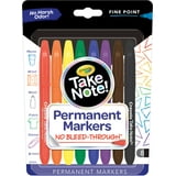 Crayola Take Note Permanent Markers, 8 Count Assorted Colors - Walmart.com