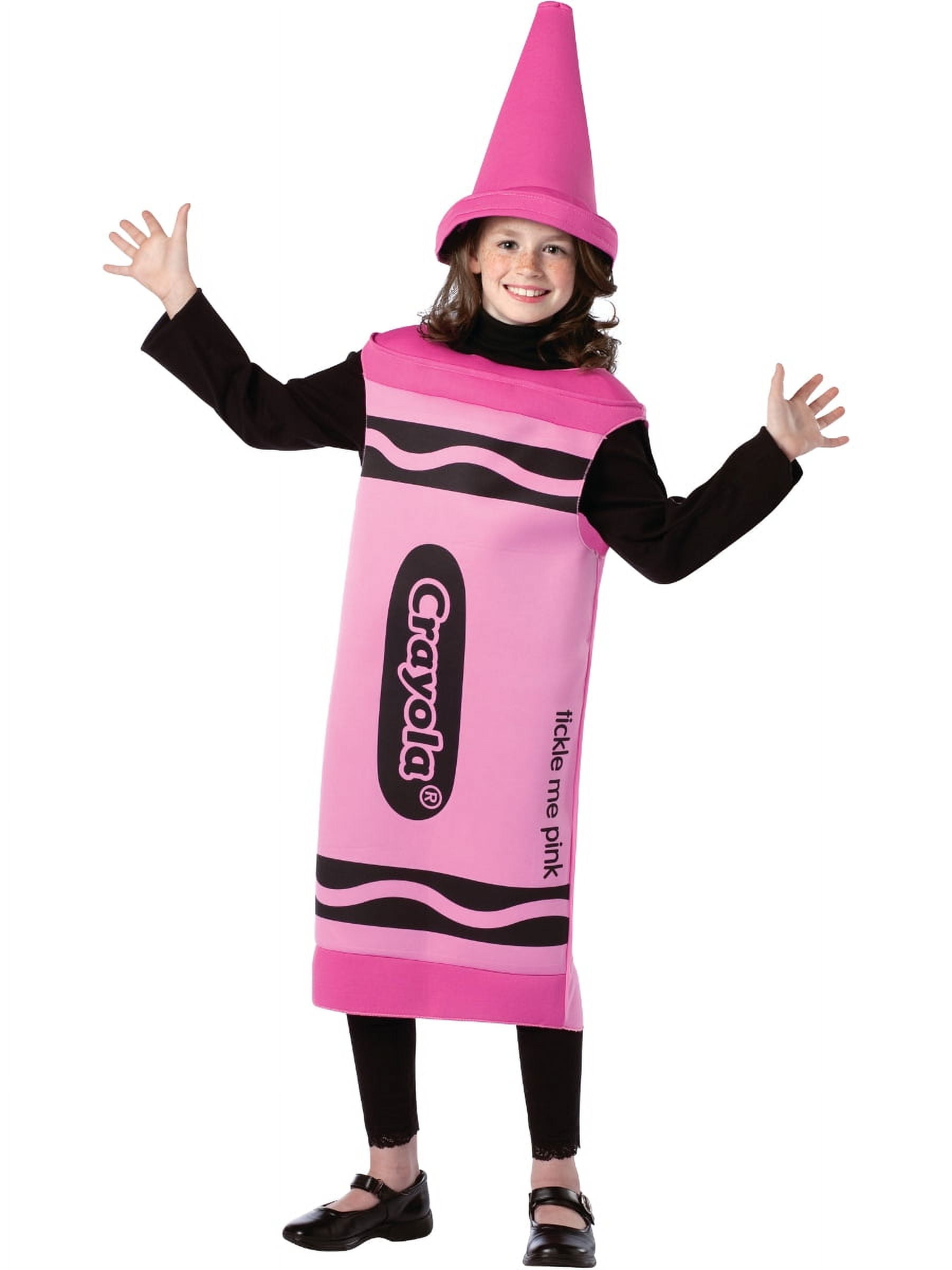Crayola Tickle Me Pink Crayon Tween Costume - Walmart.com