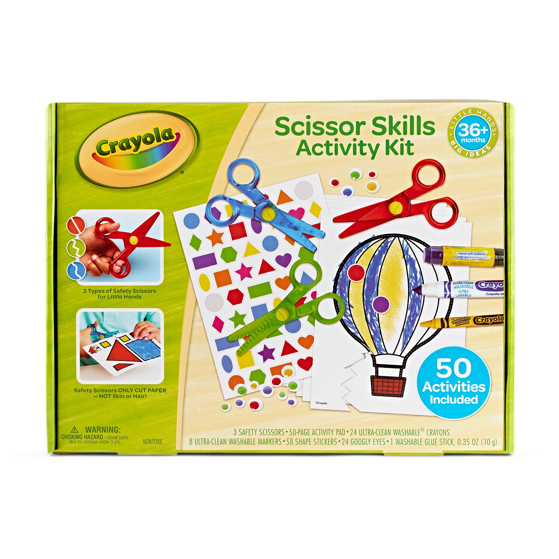 Free Shipping! Crayola Toddler Scissor Skills Activity Kit, 3 Count ...