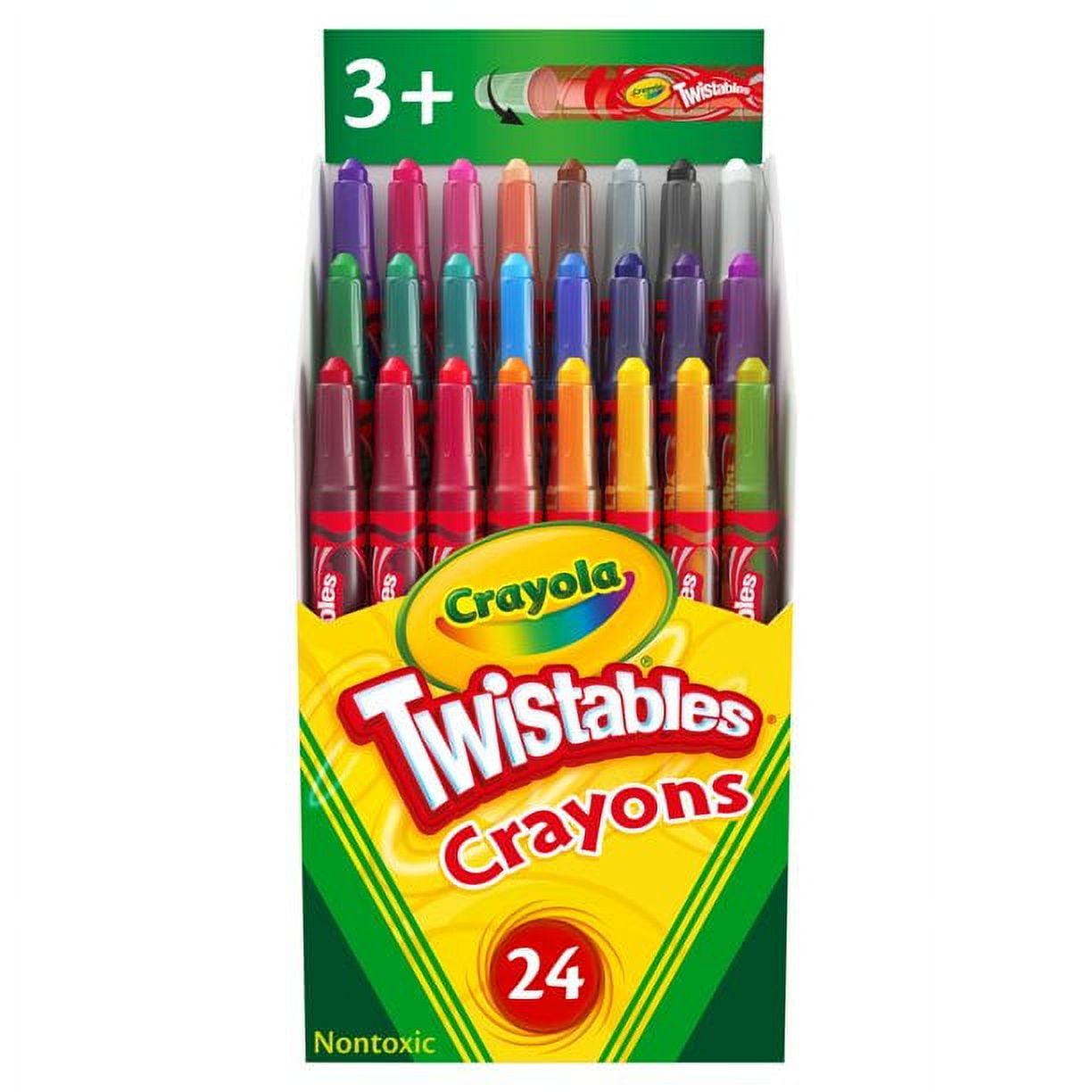 Crayola Twistables Mini Sized Crayon Set, 24-Colors, Durable, Non-Toxic ...