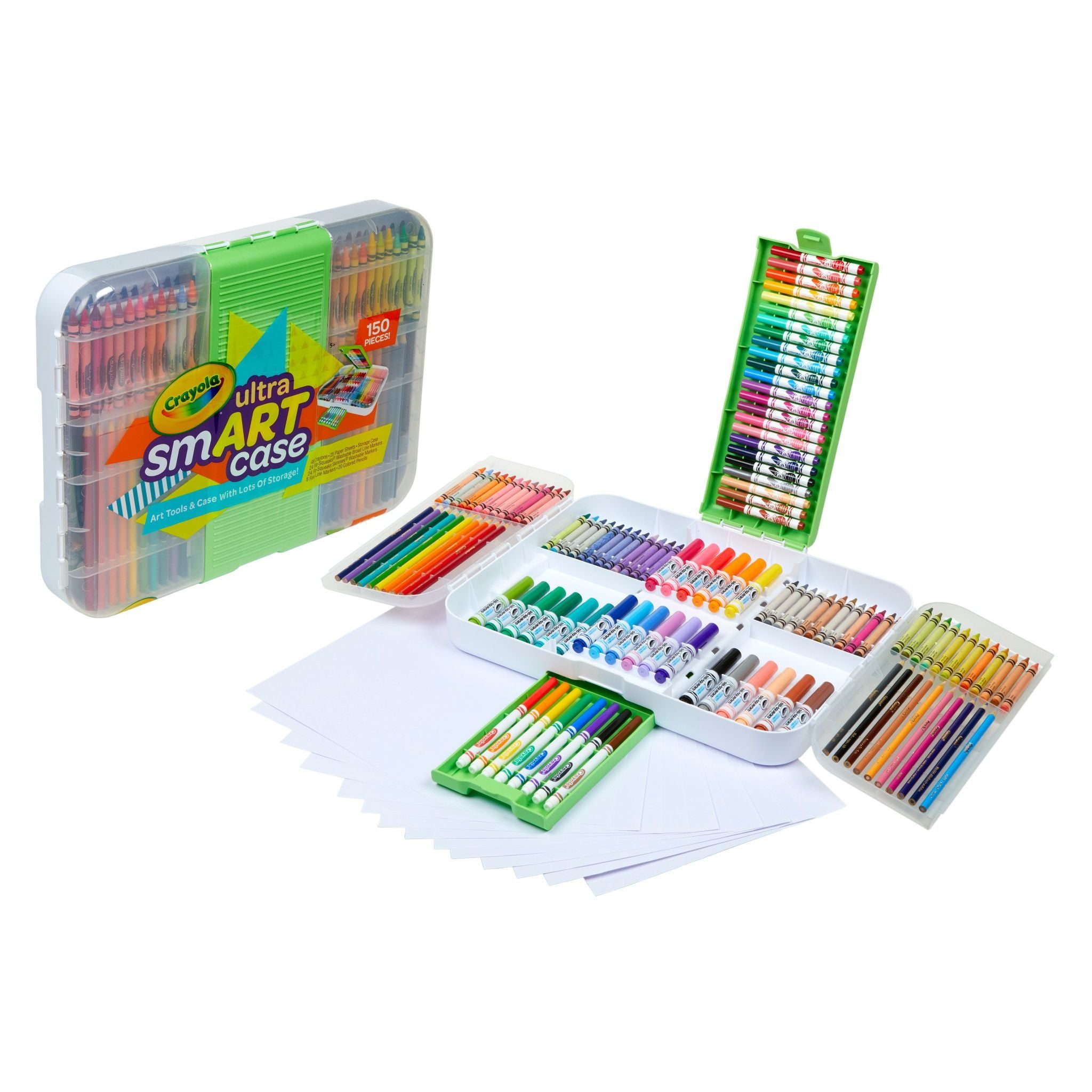Brandclub - Crayola Ultra SmART Case, Markers & Crayons Set, Arts ...