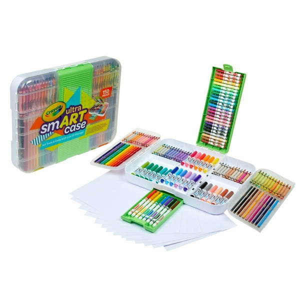 Crayola Ultra SmART Case, School Supplies, Markers & Crayons Art Set ...