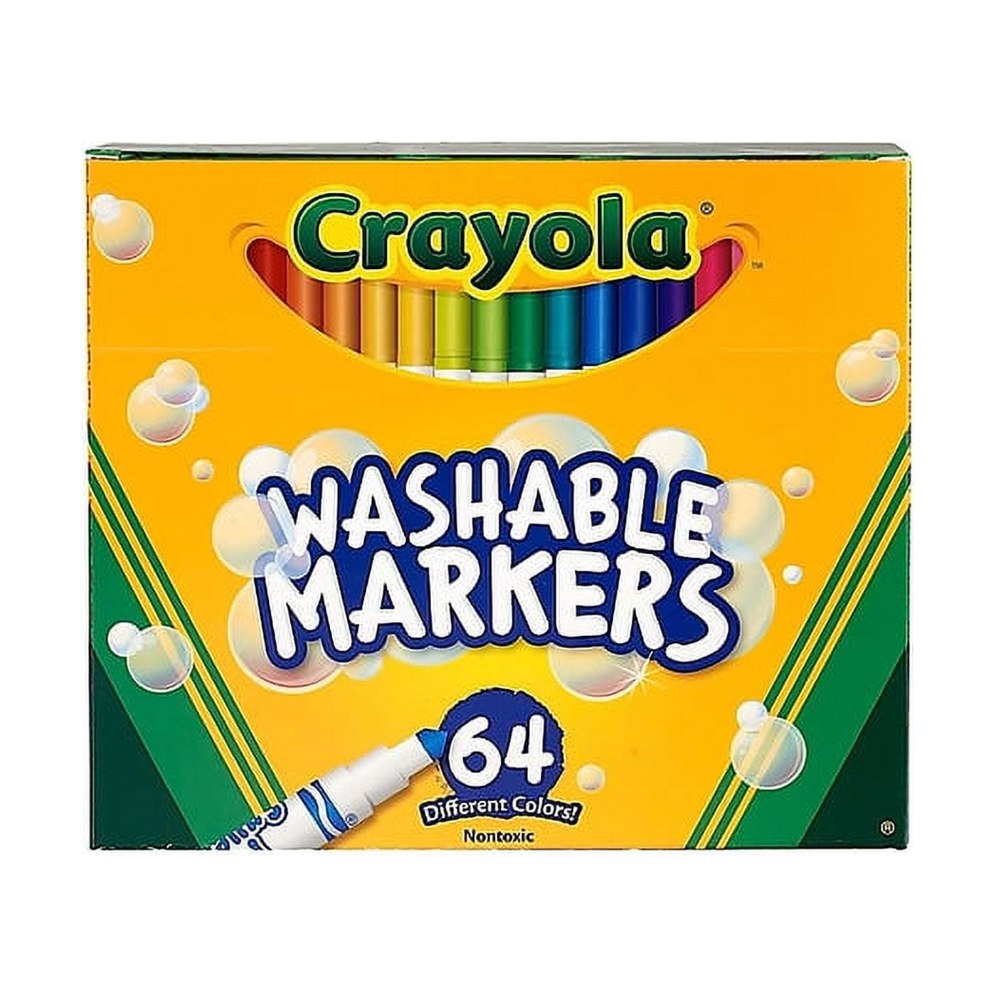 Washable Skinny Markers Pack of 64 in Thin Box (pack of 2) - Walmart.com