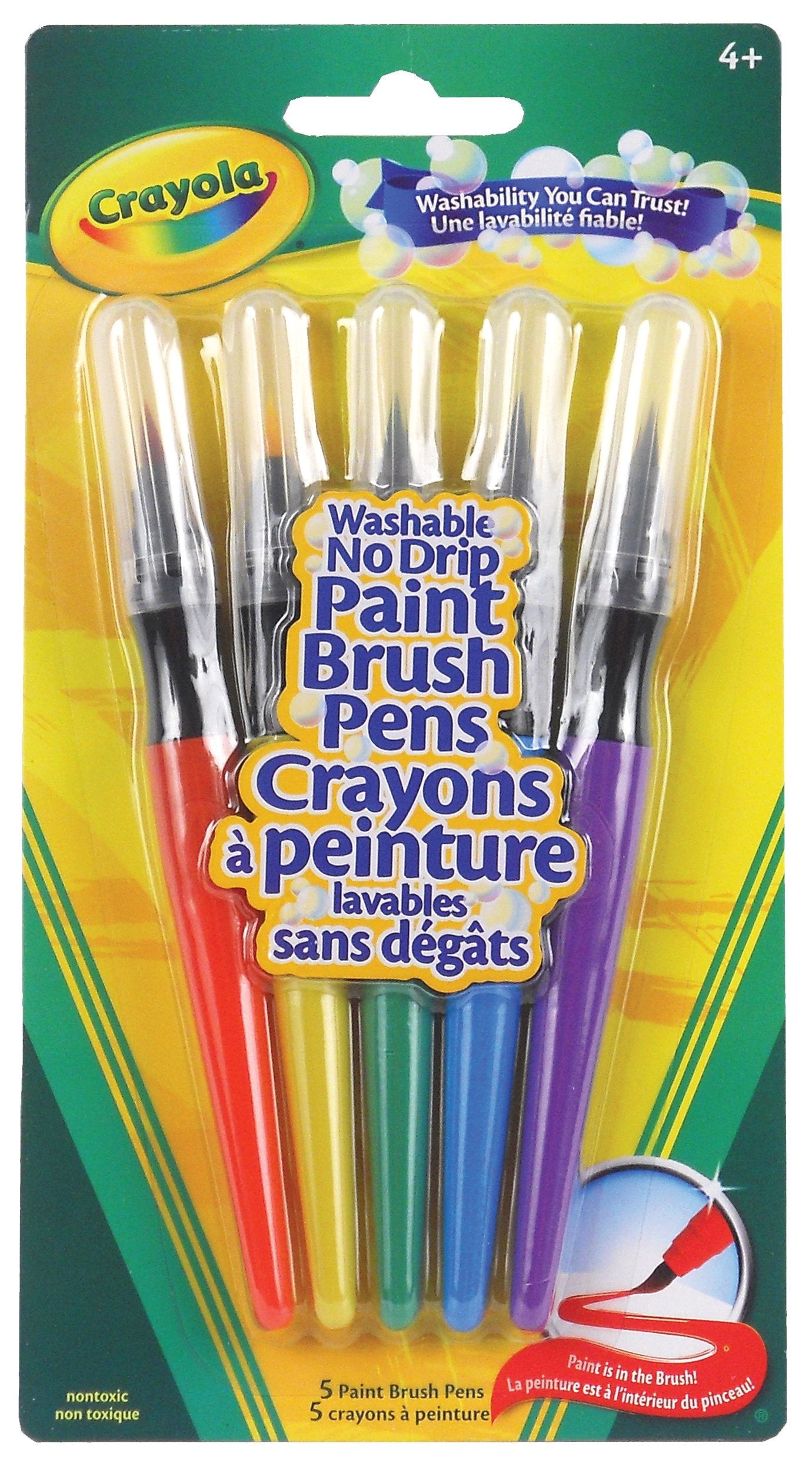 Crayola - Washable Paint Brush Pens - Walmart.com