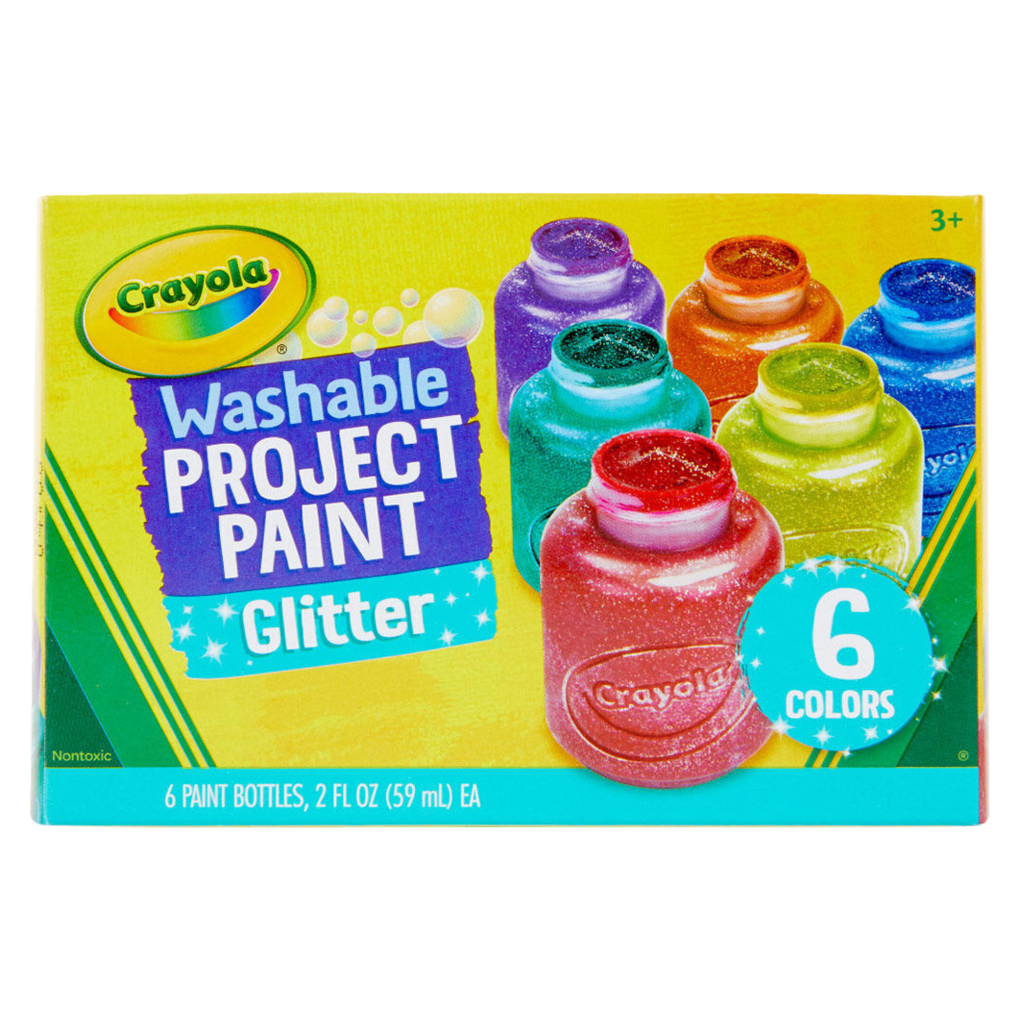 Crayola Black Washable Kids Paint Pots, 2 oz., Craft Projects - Walmart.com