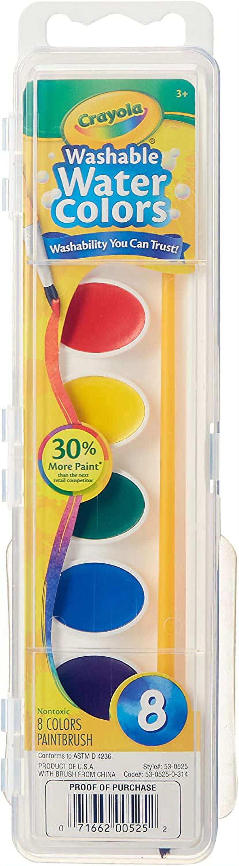 Crayola Washable Watercolor 8 Colors Set - 8 Ea, 2 Pack - Walmart.com
