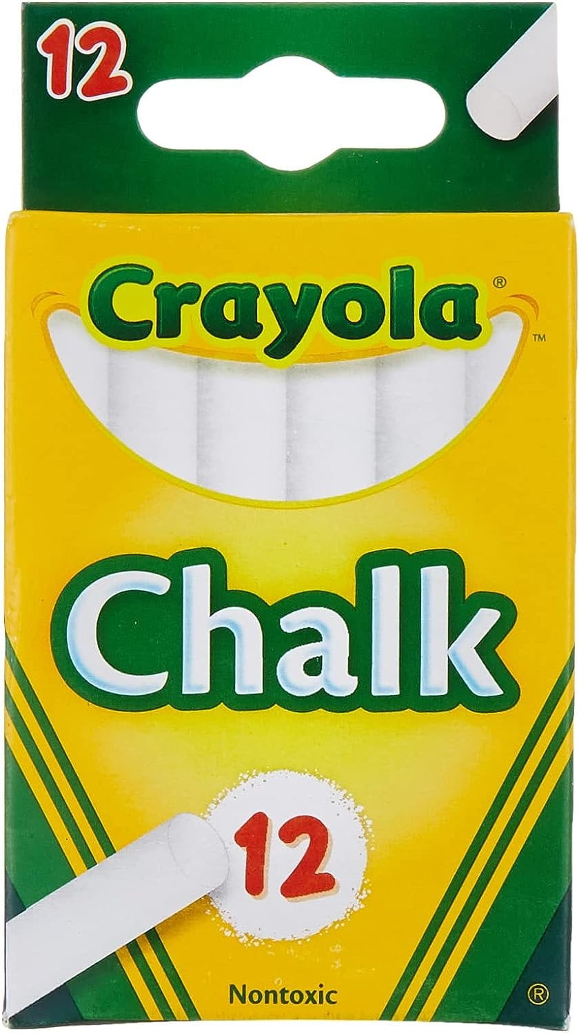 Crayola White Chalk - Chalk for Chalkboards - Pack of 36, 12 Each ...
