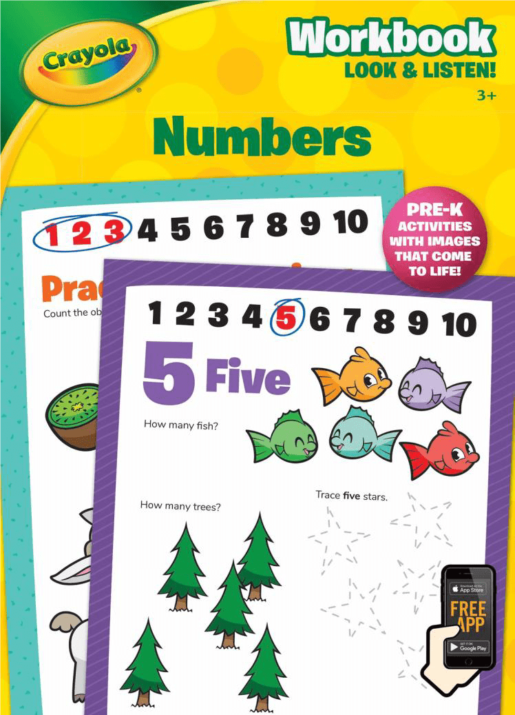 Crayola Workbook Numbers - Walmart.com