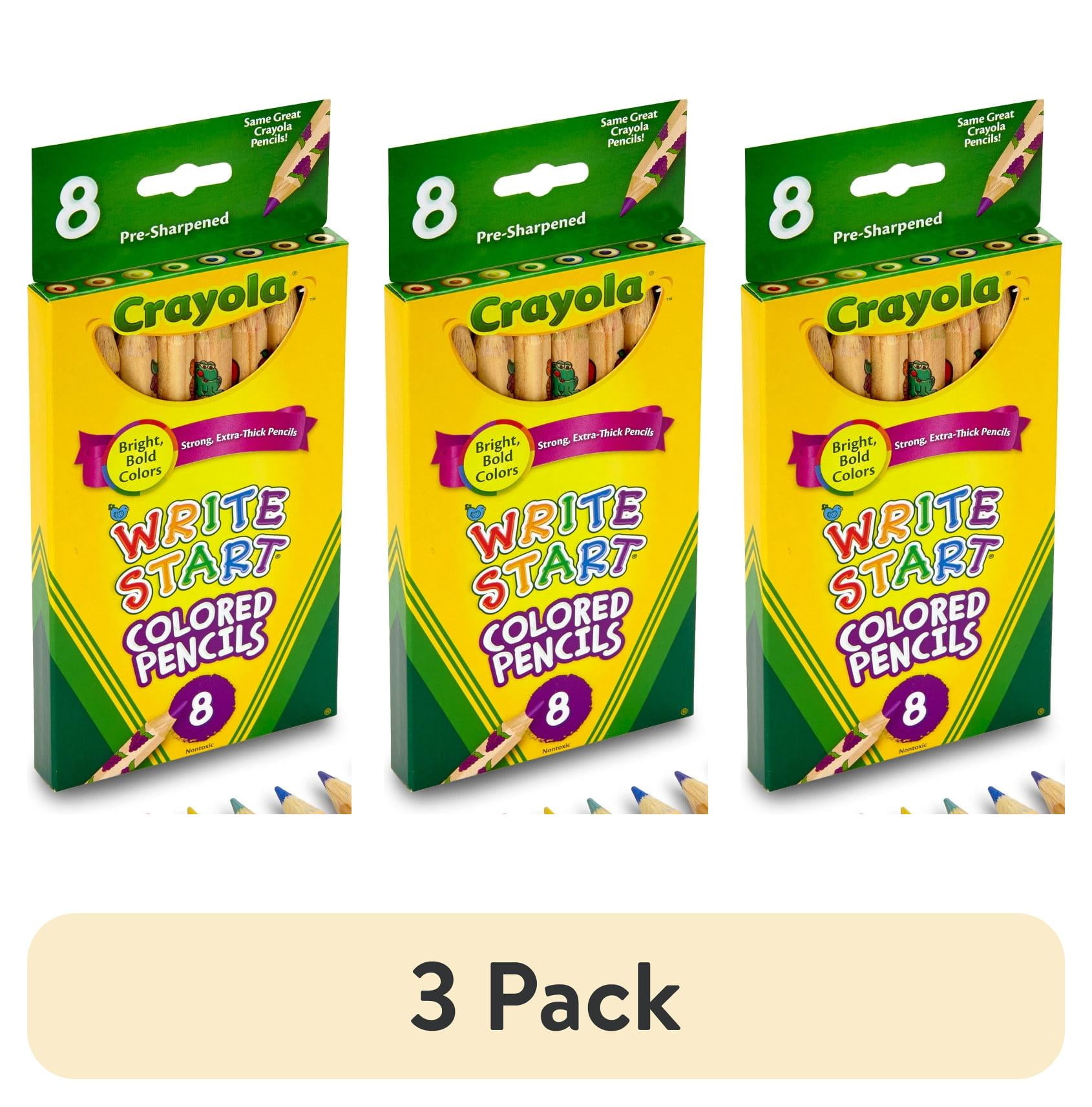 (3 pack) Crayola Write Start Hexagonal Colored Pencils, Extra Thick ...