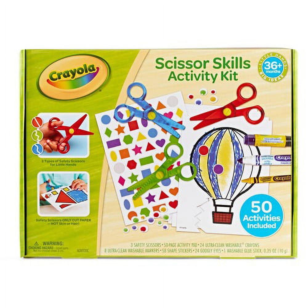 Crayola Young Kids Scissor Skills Activity Kit - Recommended For 3 Year ...