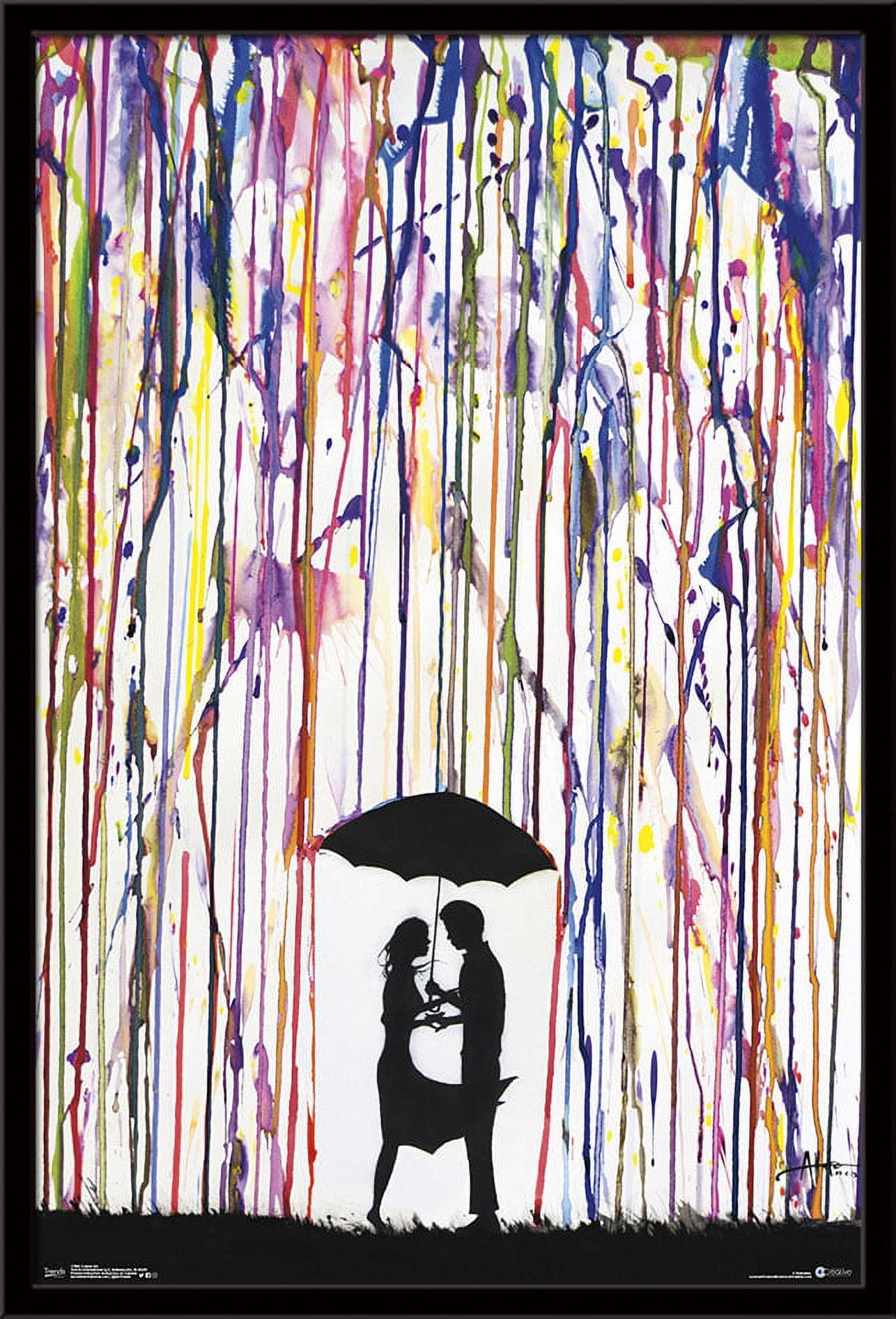 Crayon Art Wall Poster, 22.375" x 34", Framed - Walmart.com