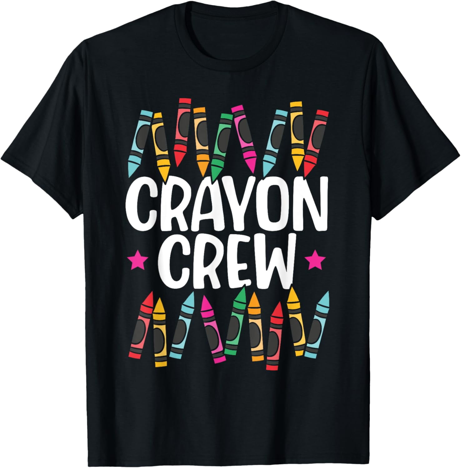 Crayon Crew Coloring Artistic Drawing Color T-Shirt - Walmart.com