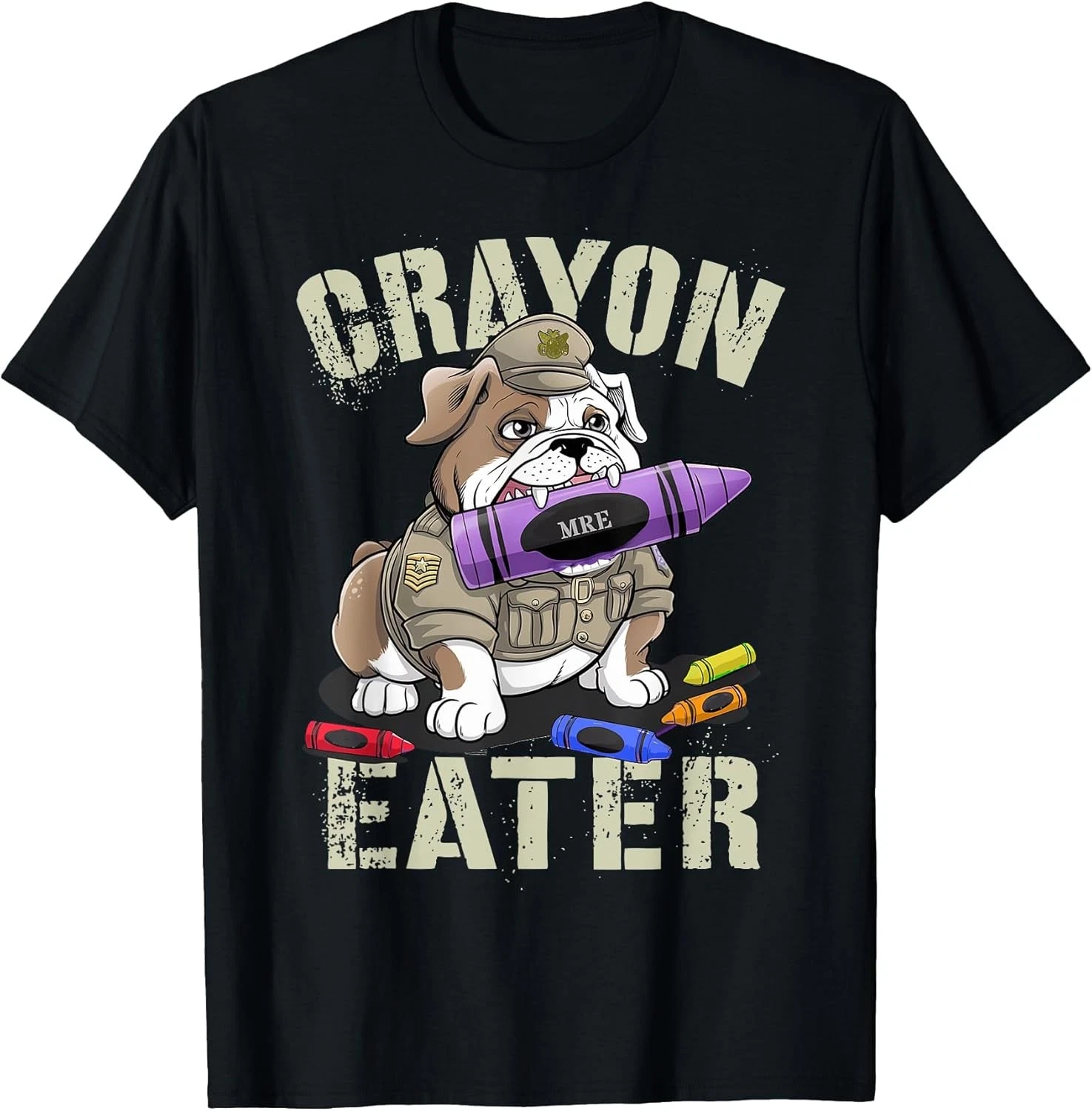 Crayon Eater Humor Proud Corps Inspired Playful Fun Statement Unisex T ...