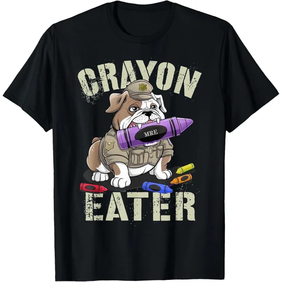 Crayon Eater Humor Proud Corps Inspired Playful Fun Statement Unisex T ...
