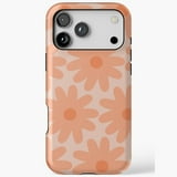 Crayon Flowers Pastel Floral Pattern iPhone Case 11 through 17 Pro Max ...