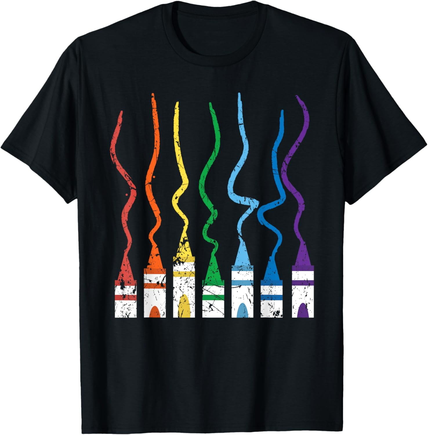 Crayon Lover Coloring Artistic Drawing Color T-Shirt - Walmart.com
