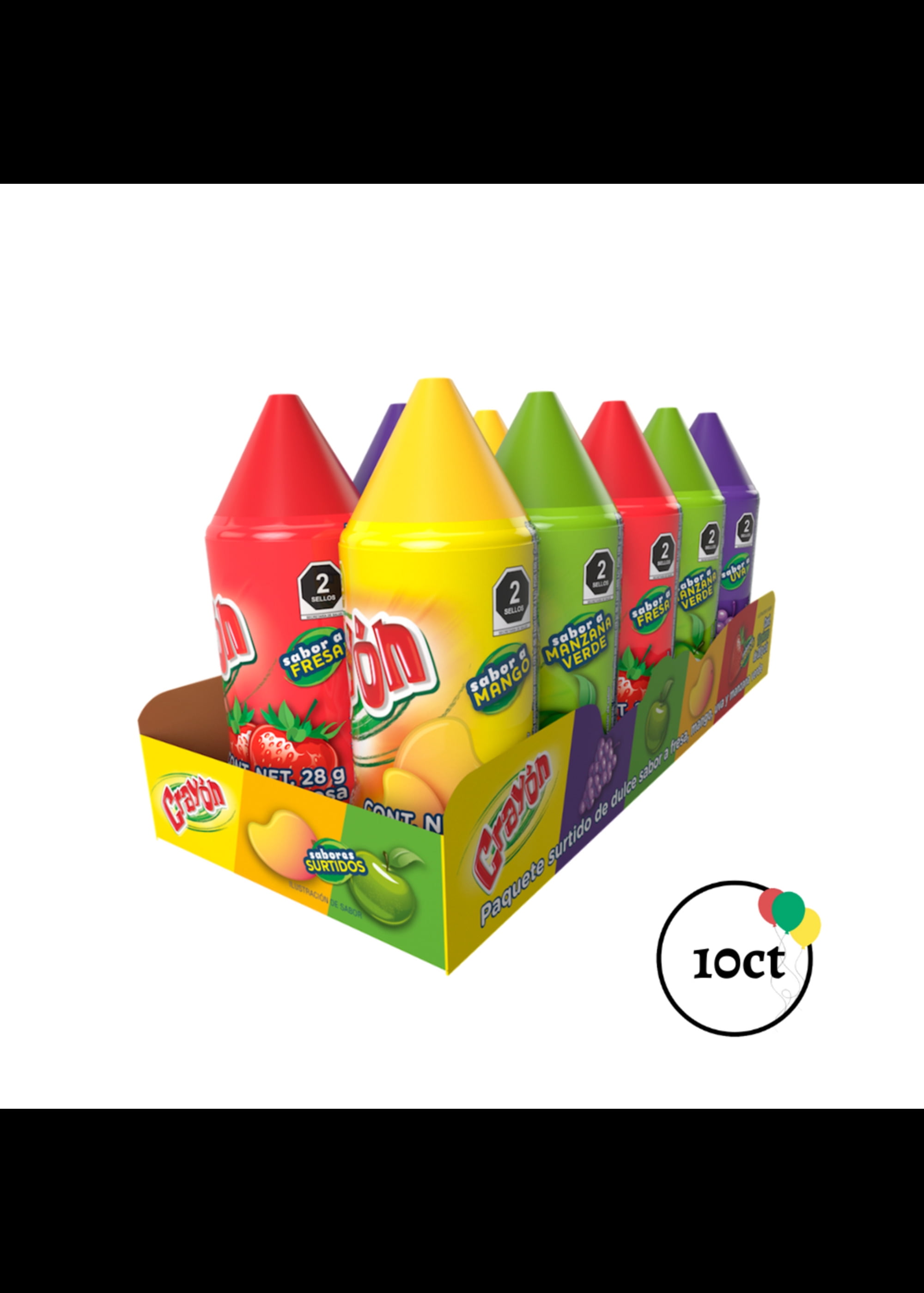 Crayon Mix Candy 10 ct - Walmart.com