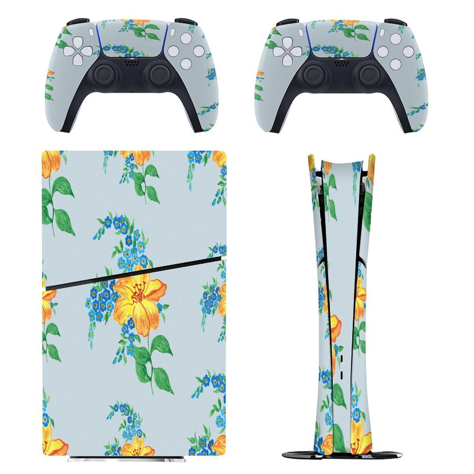 Crayon, Painting, Flowers, Spring PS5/PS5 Slim Digital Disc Skin ...