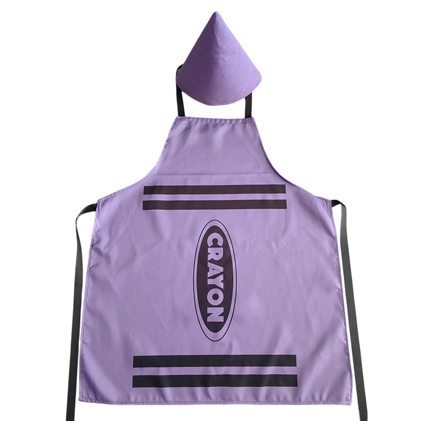 Crayon Set with Hat Adult Fancy Dress Funny Outfit Apron for Party Role ...