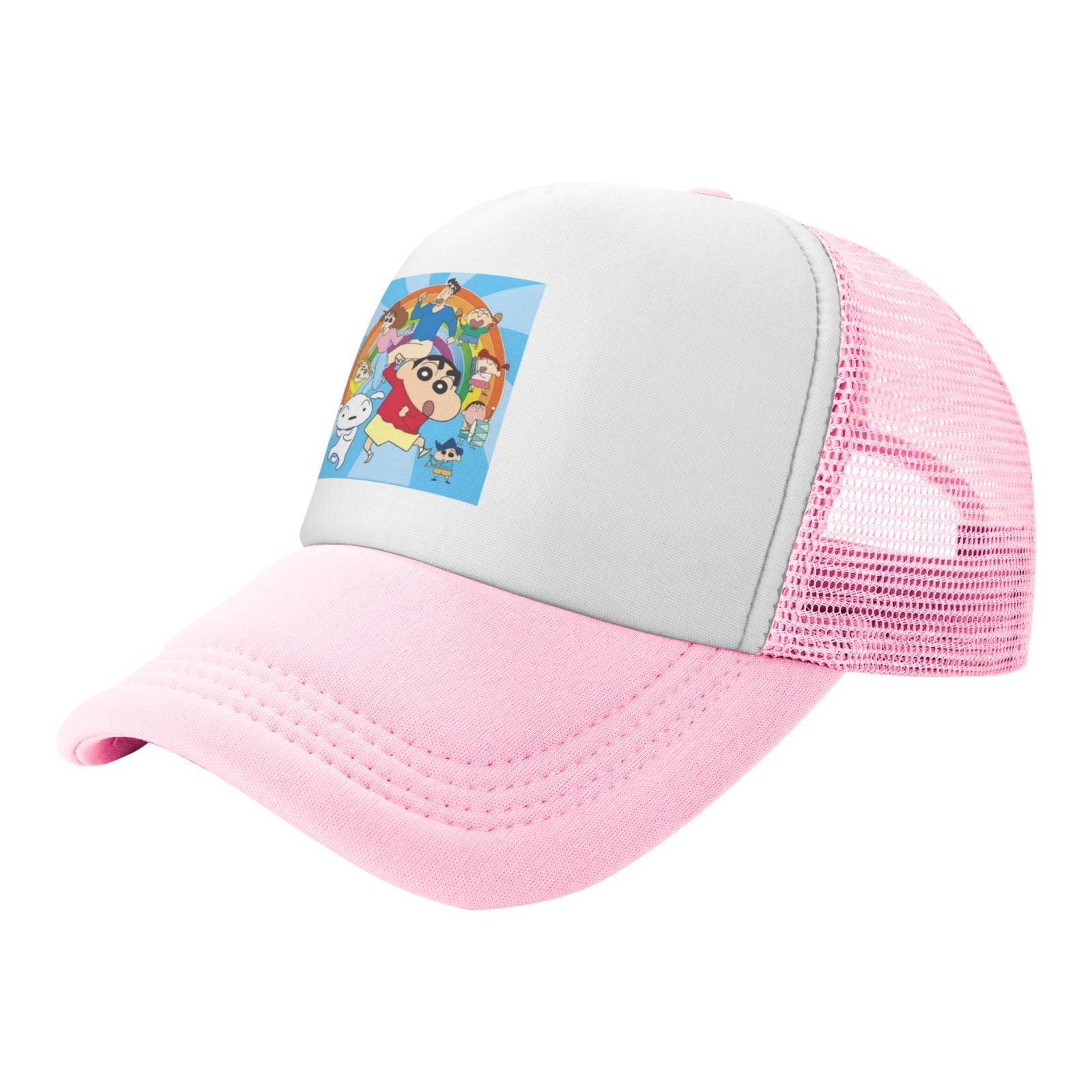 Crayon Shin-Chan Kids 5 Panel Mesh Trucker Cap Adjustable Snapback Hat ...