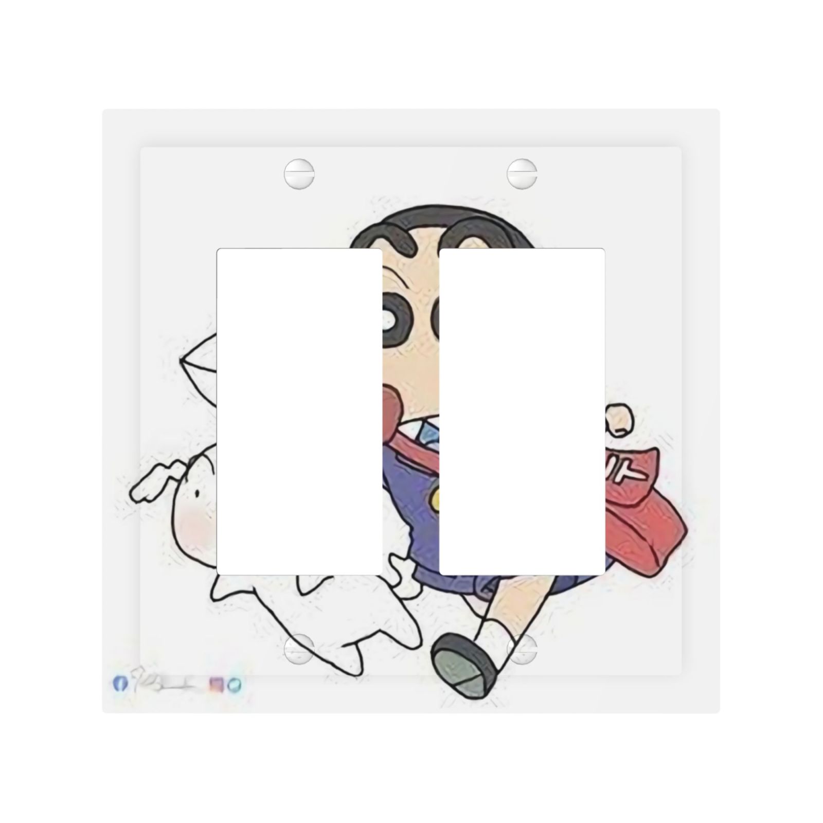 Crayon Shin-Chan Modern Two-Way Toggle Switch Panel，Made Of Pc ...