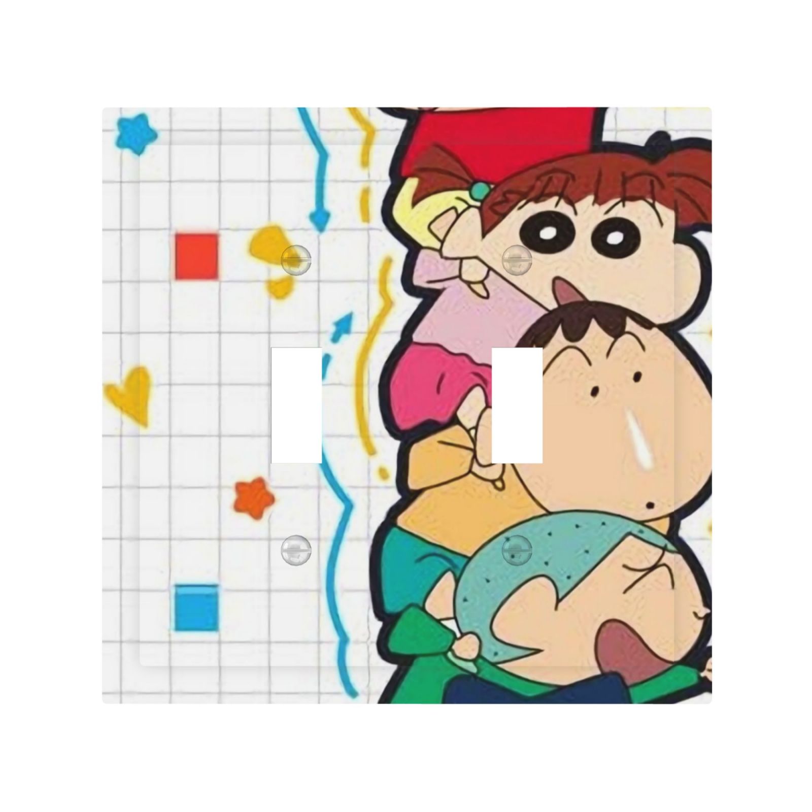 Crayon Shin-Chan Modern Two-Way Toggle Switch Panel，Made Of Pc ...