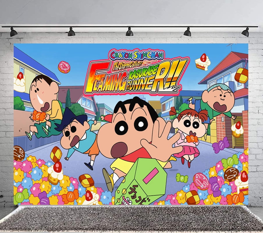 Crayon Shin chan Backdrop Banner Party Supplies Poster Movie Theme ...