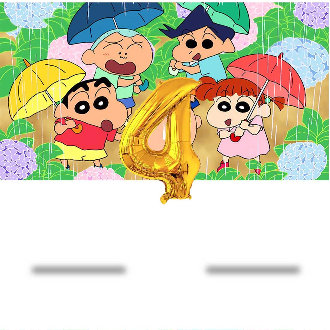 Crayon Shin-chan Balloons Party Supplies 4th Decor Tableware Birthday ...