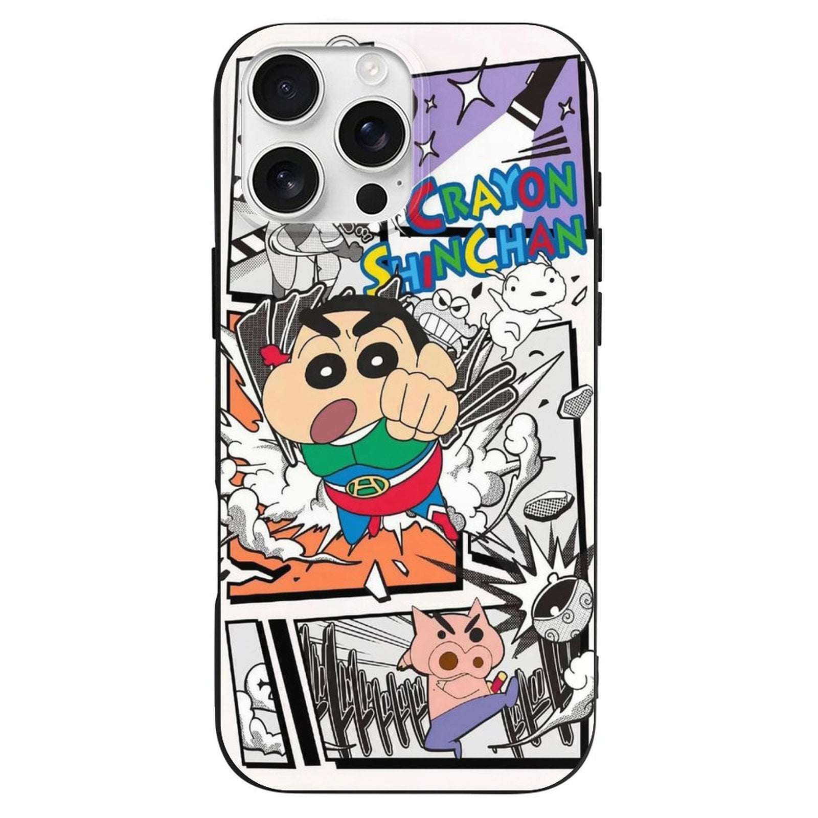 Crayon Shin-chan Compatible iPhone 16 TPU Mobile Phone Case Series Scratch Shock Proof All Round ...
