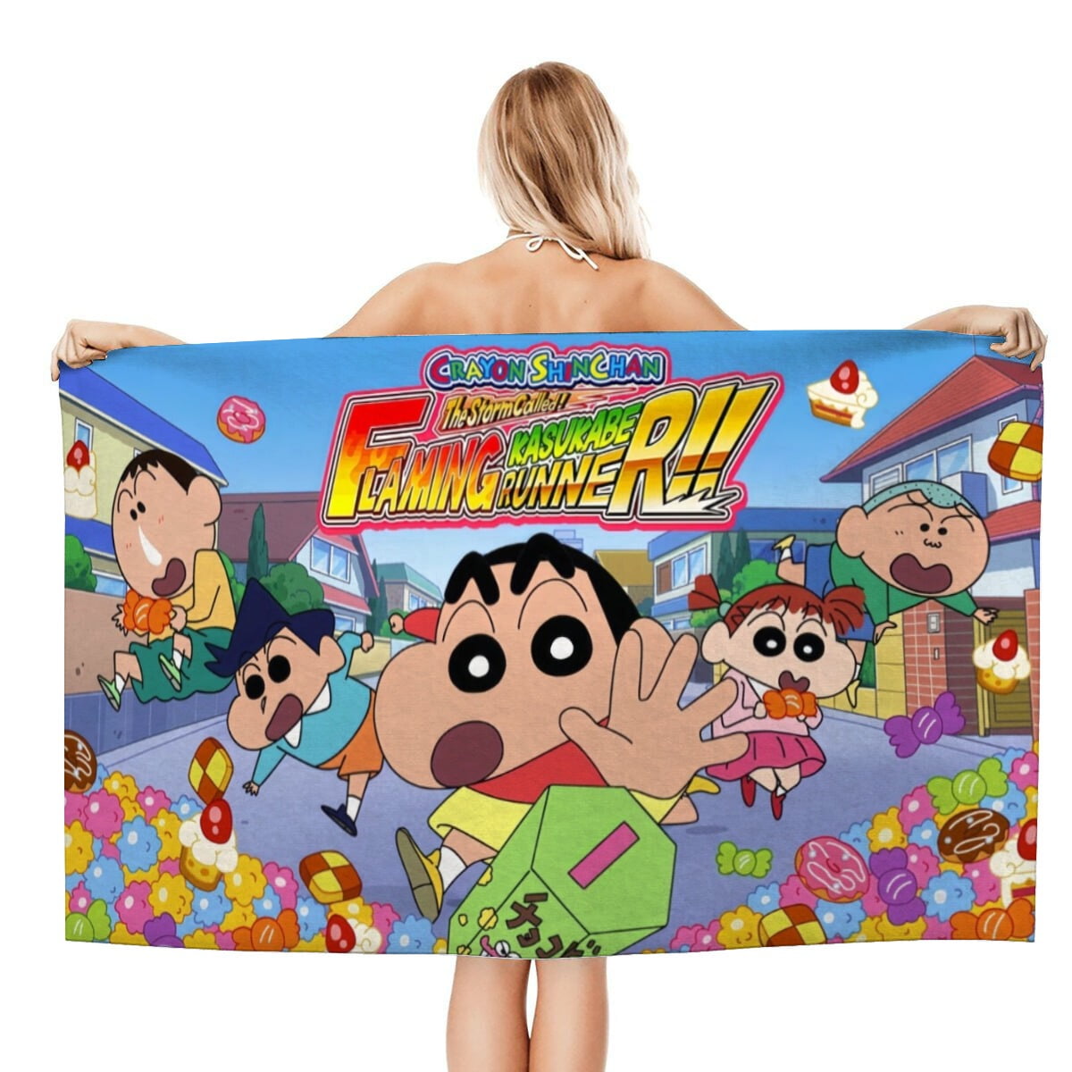 Crayon Shin chan Gifts Beach Towel for Women Girl Birthday Inspired Fan ...