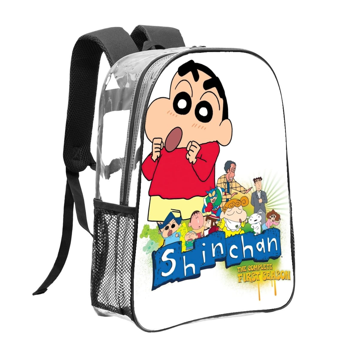 Crayon Shin chan Pattern Transparent Backpack Lightweight And ...
