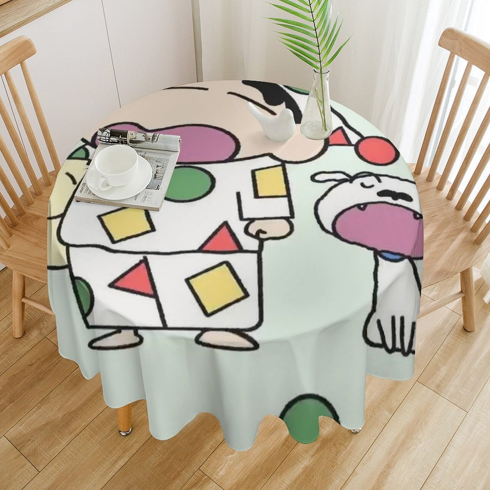 Crayon Shin-chan Tablecloth Anime for Dining Table Picnic Gift 36x36in ...