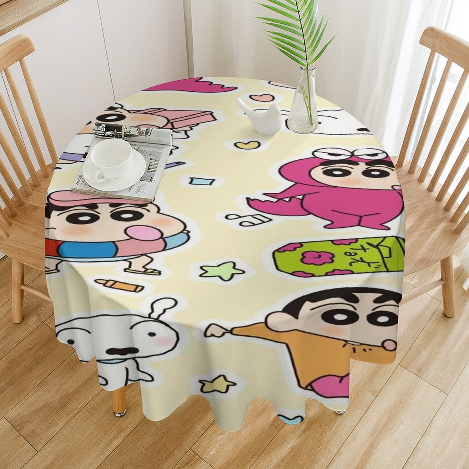 Crayon Shin-chan Tablecloth Anime for Dining Table Picnic Gift 36x36in ...