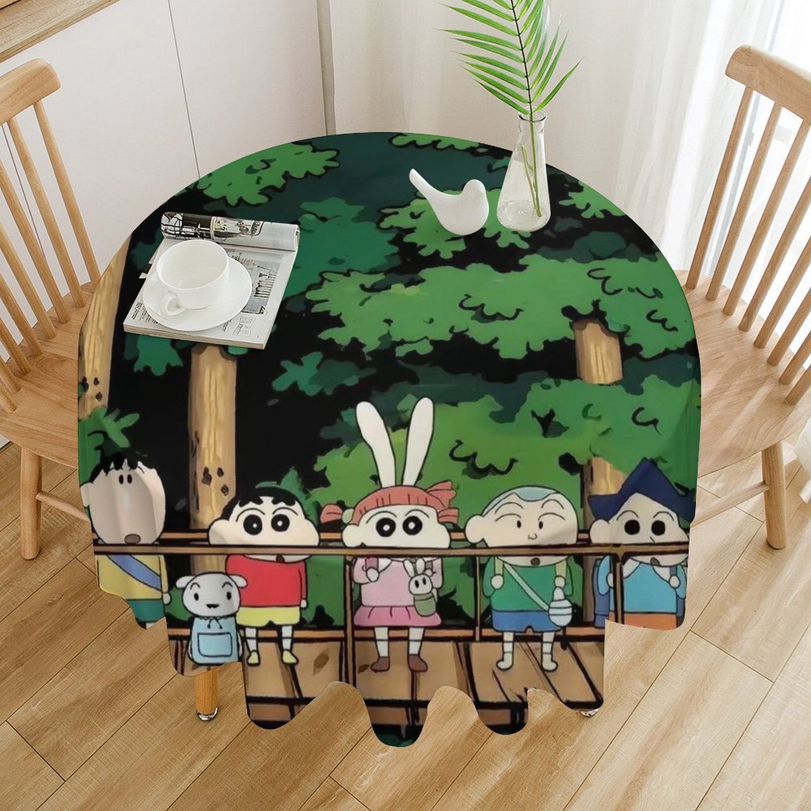 Crayon Shin-chan Tablecloth Anime for Dining Table Picnic Gift 36x36in ...