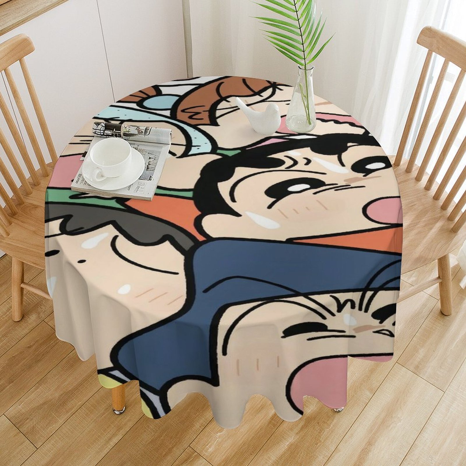 Crayon Shin-chan Tablecloth Anime for Dining Table Picnic Gift 50x50in ...